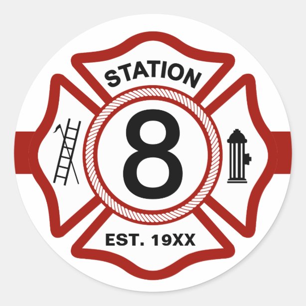 Fire And Rescue Stickers | Zazzle CA