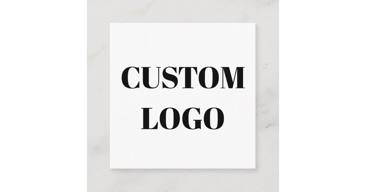 Custom Logo Enclosure Card | Zazzle