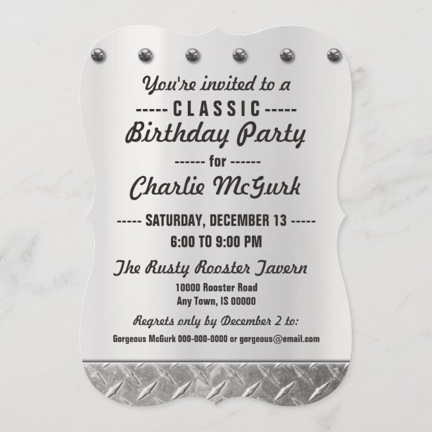 Senior Citizens Birthday Invitations | Zazzle CA