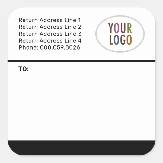 Custom Mailing Shipping Labels Logo Return Address | Zazzle.ca