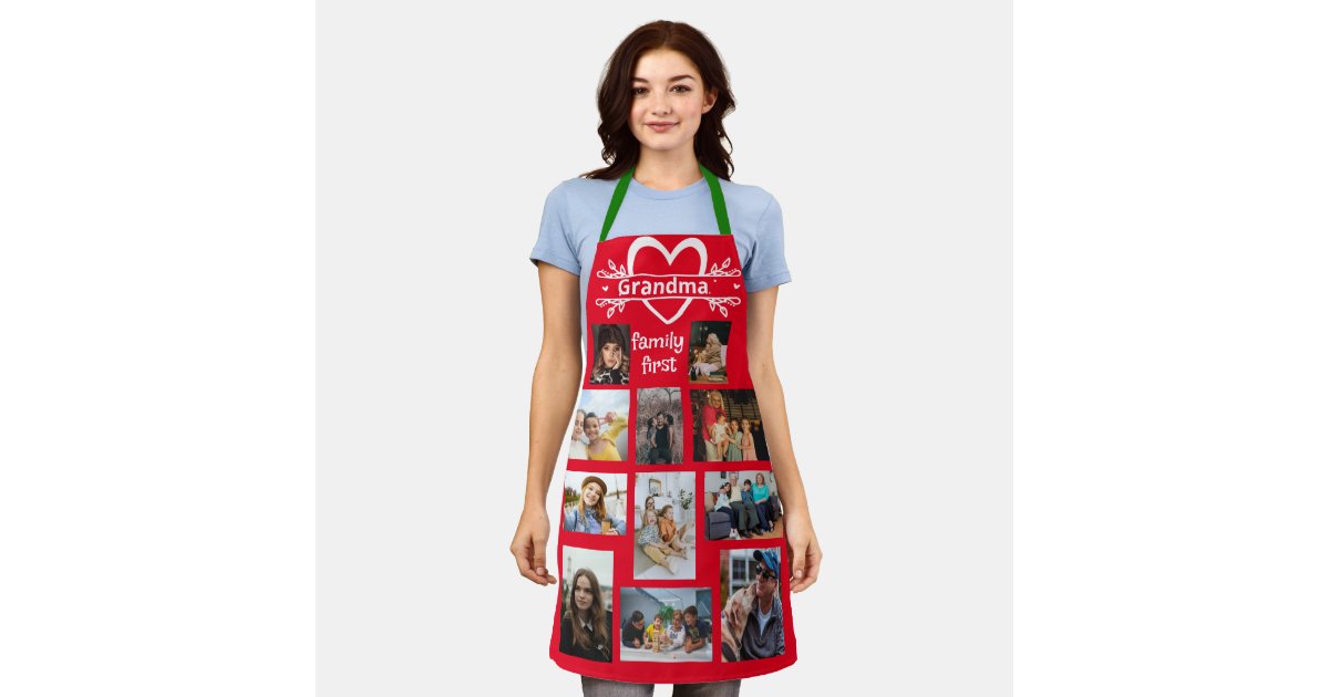 Custom Photo Aprons, Personalized Photo Collage Apron | Zazzle
