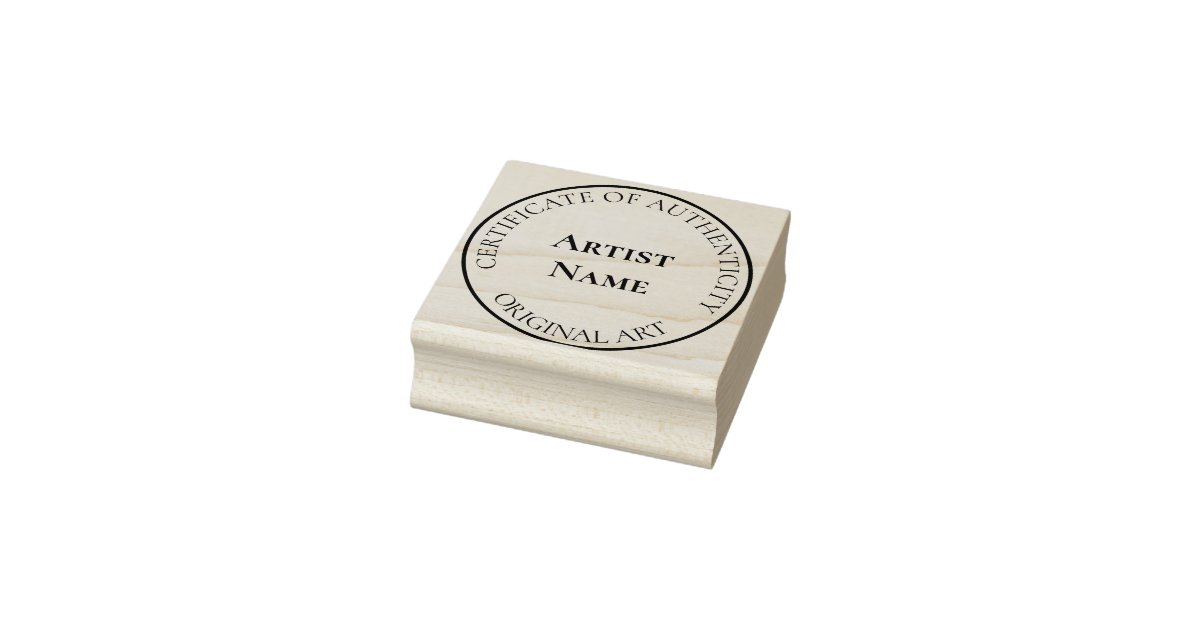 Customizable Certificate of Authenticity Stamp | Zazzle