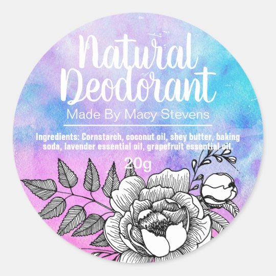 Customizable Homemade Deodorant Label | Zazzle.ca