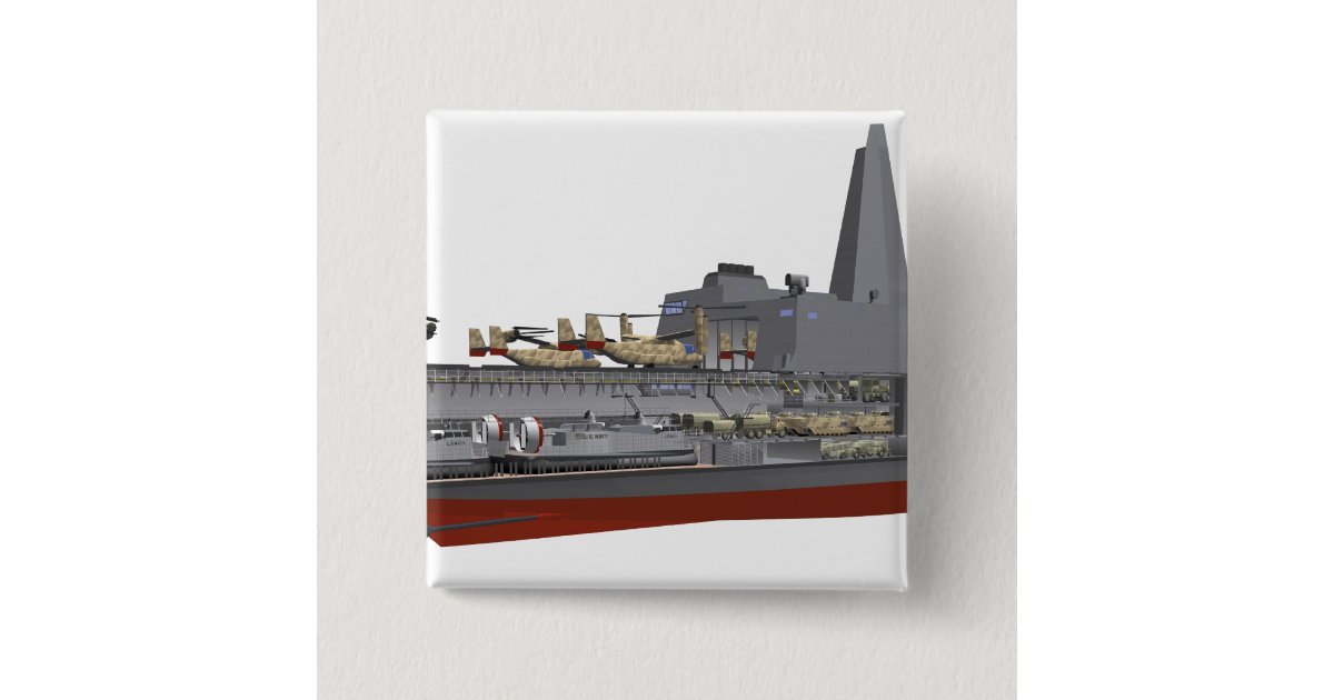 Cutaway illustration 2 inch square button | Zazzle