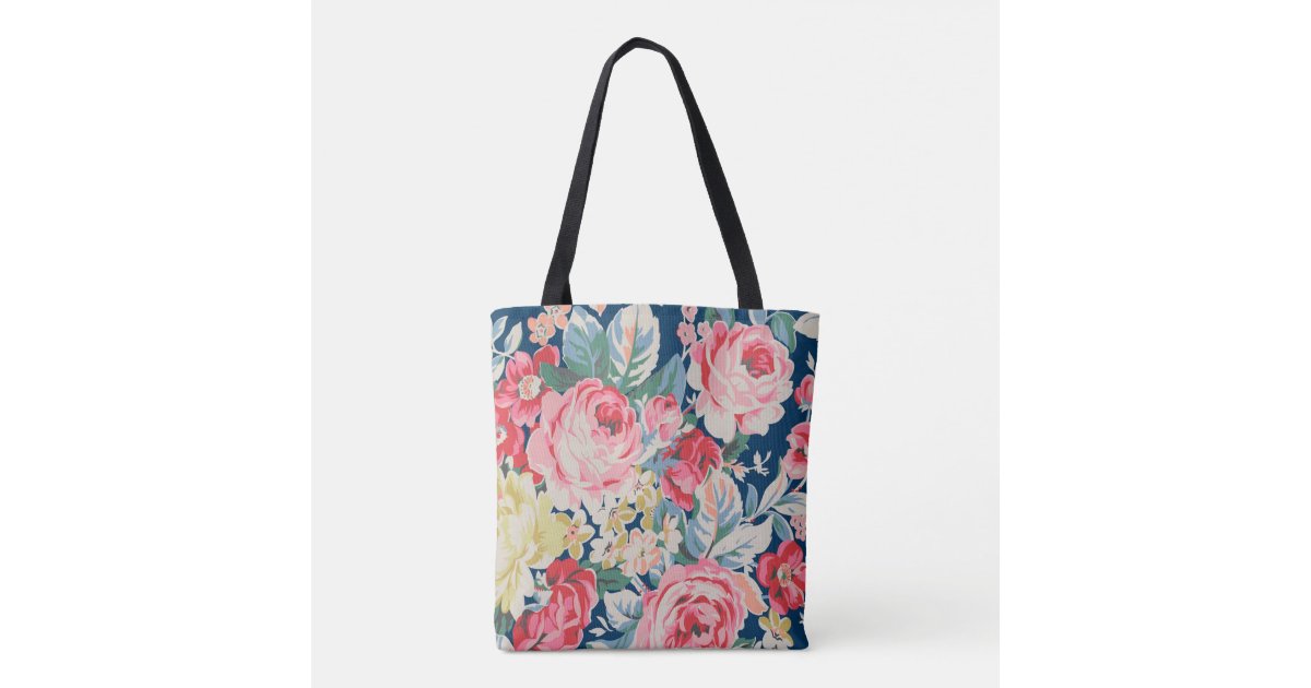 Cute Adorable Modern Blooming Flowers Tote Bag | Zazzle