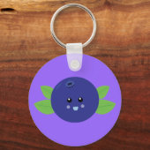 Cute Blueberry Keychain | Zazzle