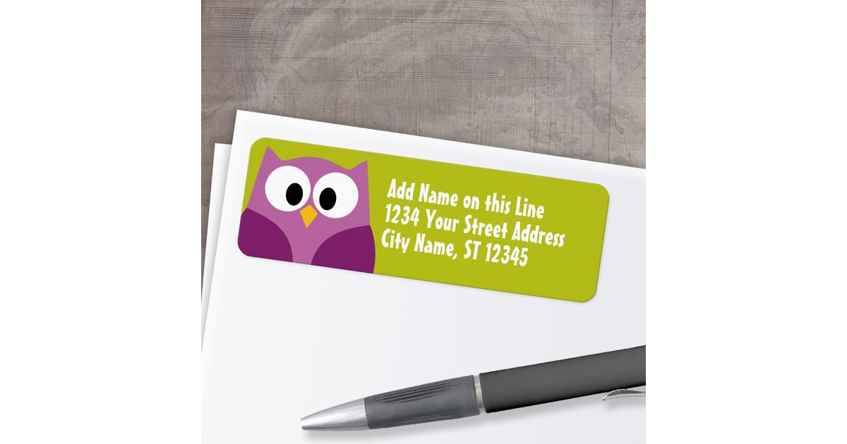 Cute Owl - Return Address Labels | Zazzle