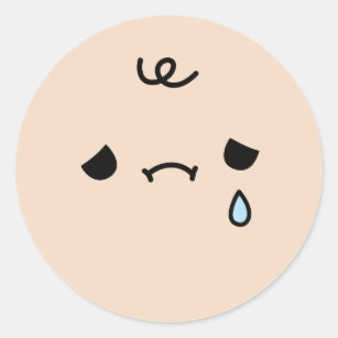 Sad Face Stickers | Zazzle CA