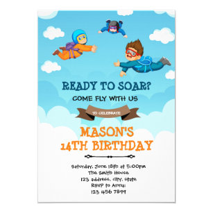 Skydiving Invitations | Zazzle CA