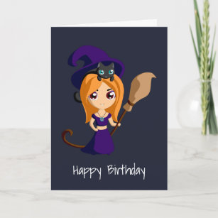 Witch Birthday Cards | Zazzle CA