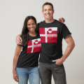 Danish and Greenland Flag T-Shirt | Zazzle