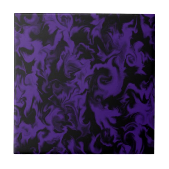 Dark Purple & Black mixed colour tile | Zazzle.ca