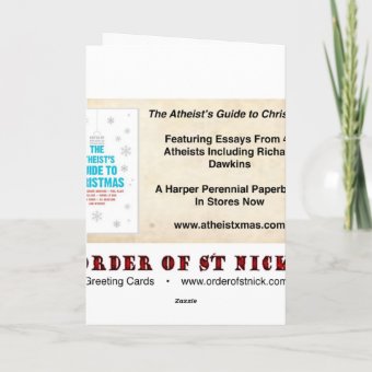 Darwin Atheist Christmas Card (Colour) | Zazzle