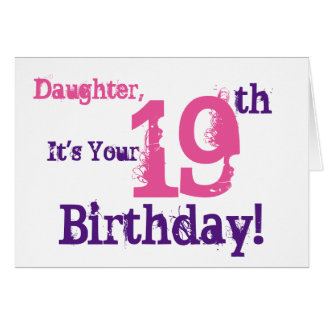 19th Birthday Cards, Photocards, Invitations & More