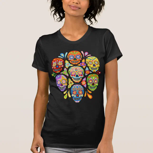 Day Of The Dead Sugar Skull Shirt Zazzle
