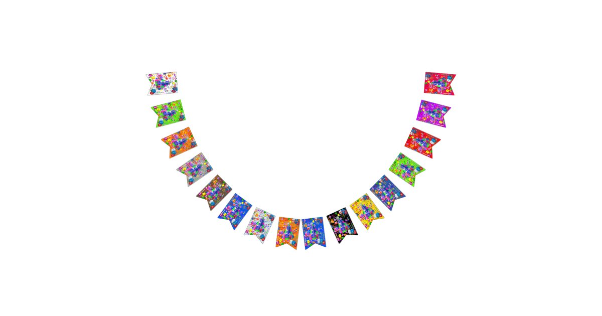 December, 8 Birthday Bunting Banner | Zazzle