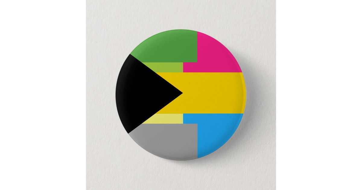 Demiromantic Pansexual Pin | Zazzle