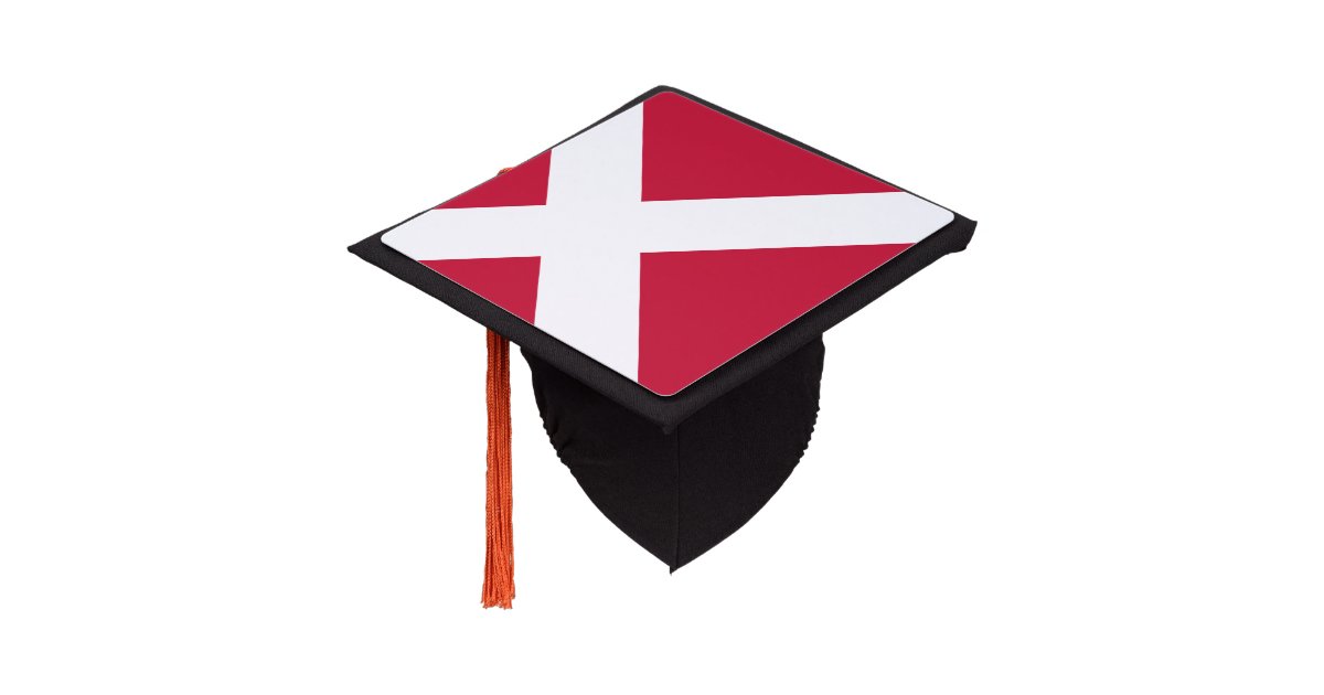 Denmark & Danish Flag - Students /University Graduation Cap Topper | Zazzle