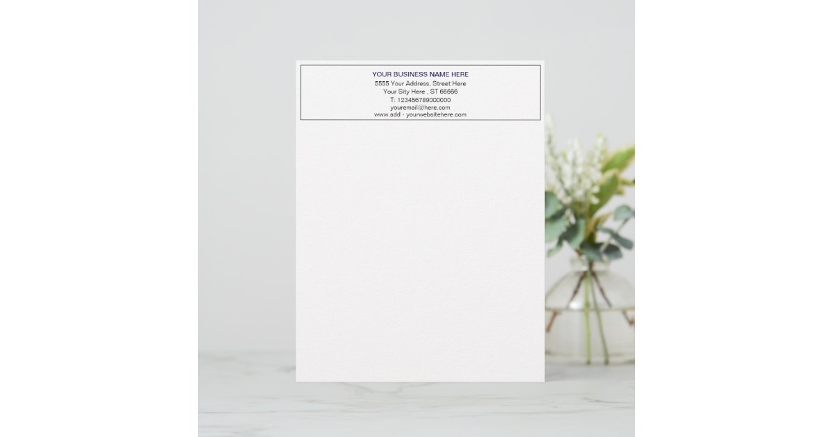 Design Your Own Company Letterhead Template | Zazzle