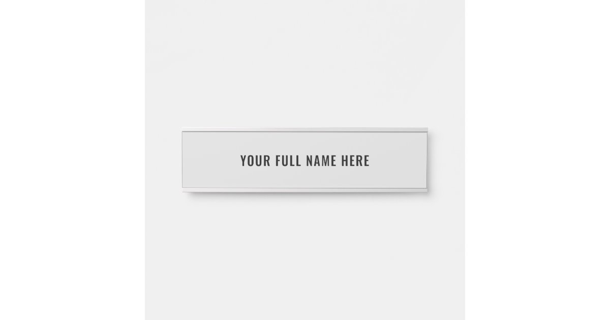 Design Your Own Custom Name Door Sign Template | Zazzle