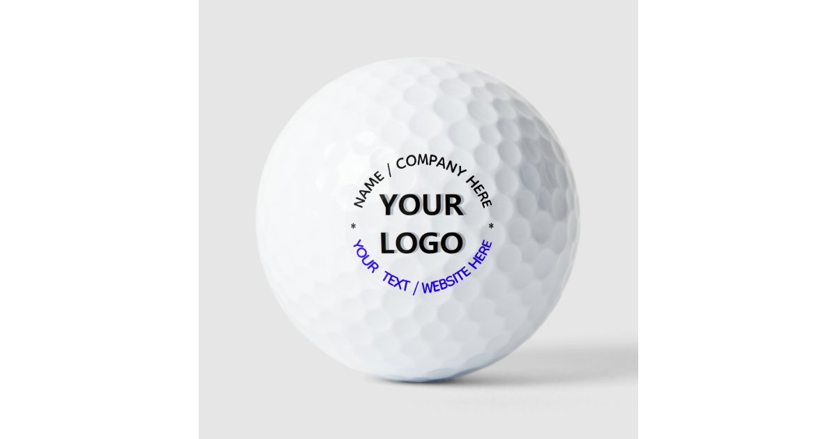 Design Your Own Logo Stamps Golf Balls Example | Zazzle