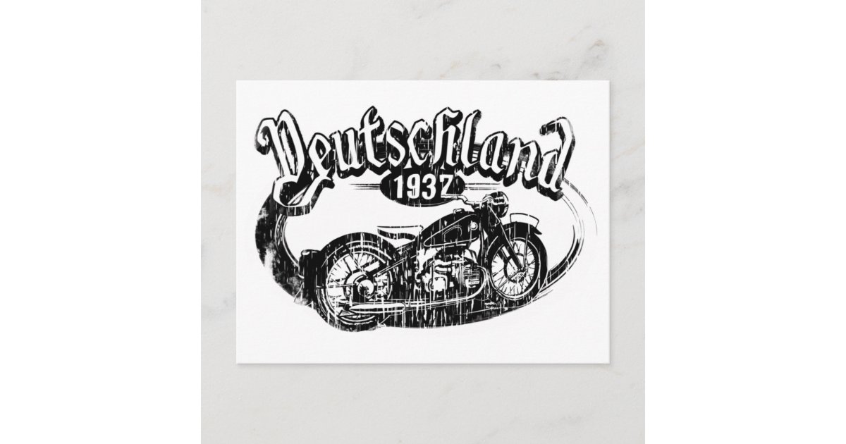 Deutschland Vintage Motorcycle Postcard | Zazzle