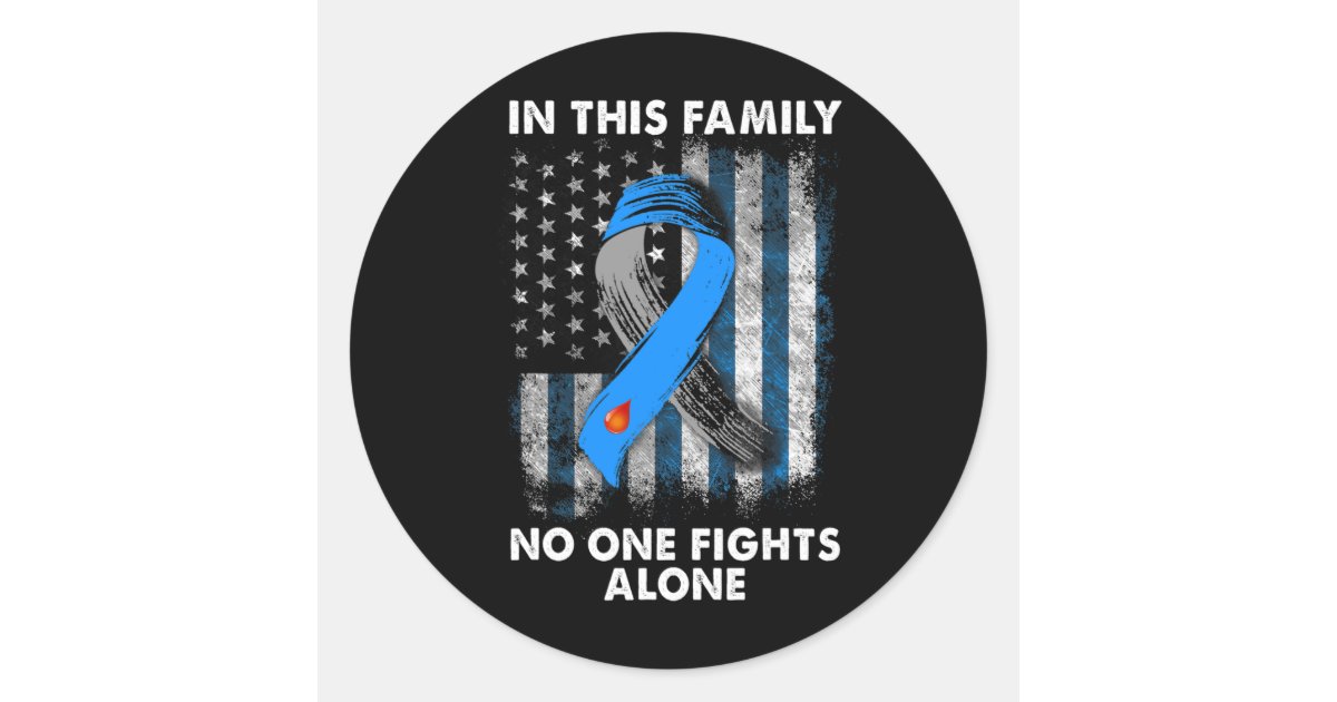 Diabetic Type 1 T1D Diabetes Awareness USA Flag Gi Classic Round ...