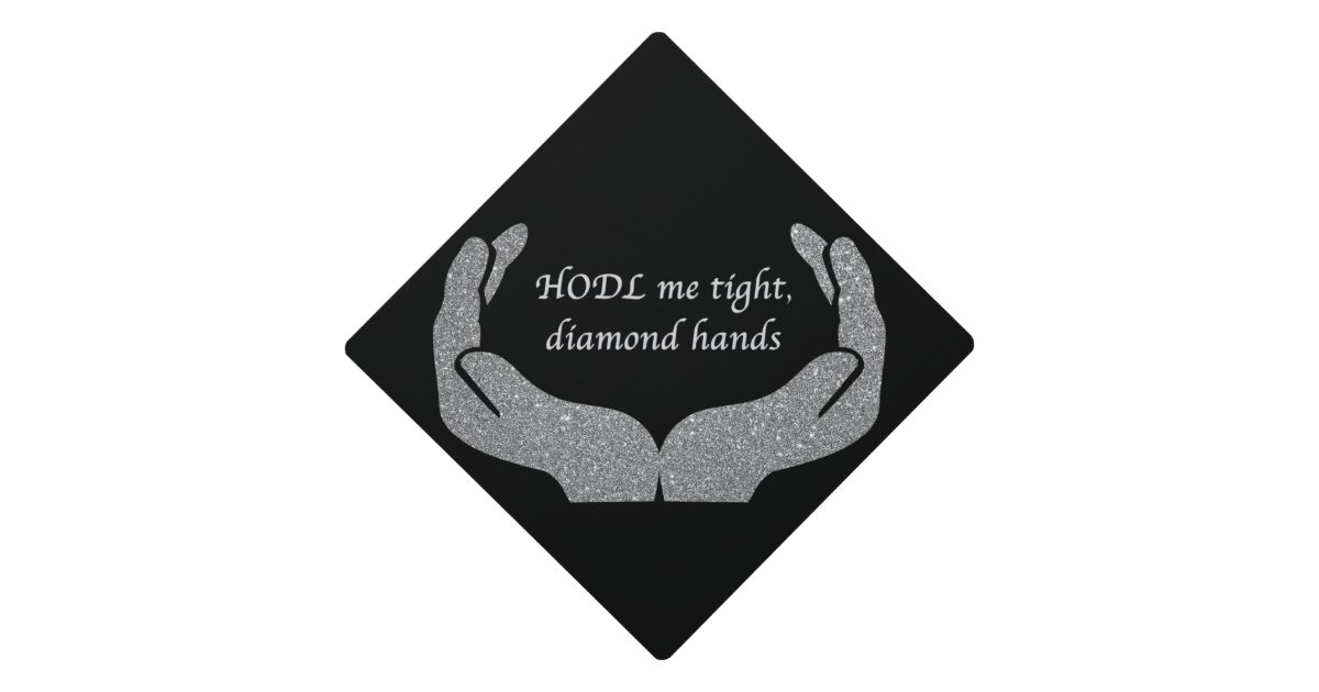 Diamond Hands Graduation Cap Topper | Zazzle