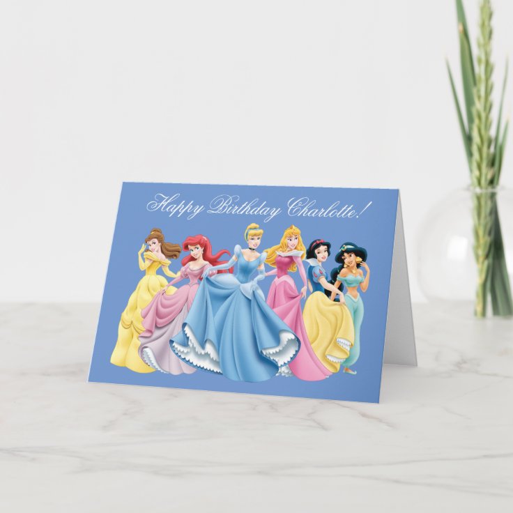 Disney Princess | Happy Birthday Card | Zazzle