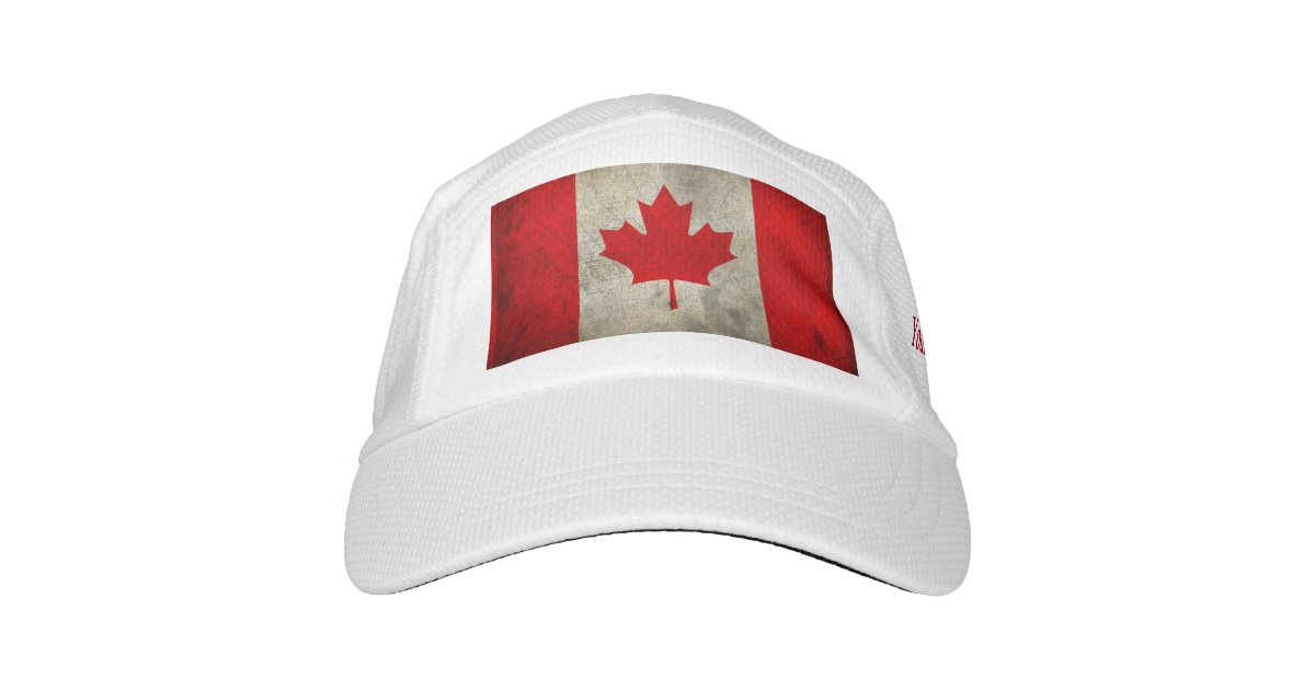 Distressed Canada Flag Hat | Zazzle