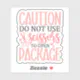 “Do Not Use Scissors” Package Warning | Zazzle