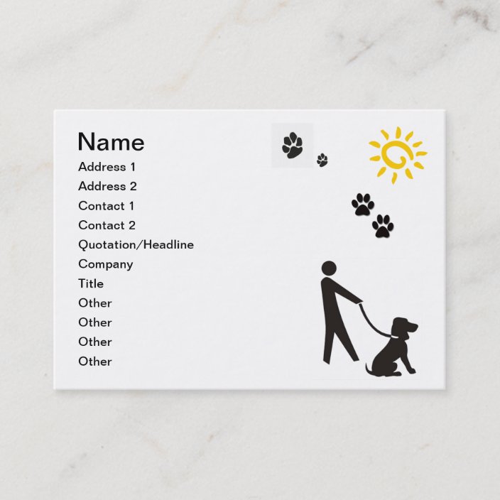 Dog Walking Business Card | Zazzle.ca