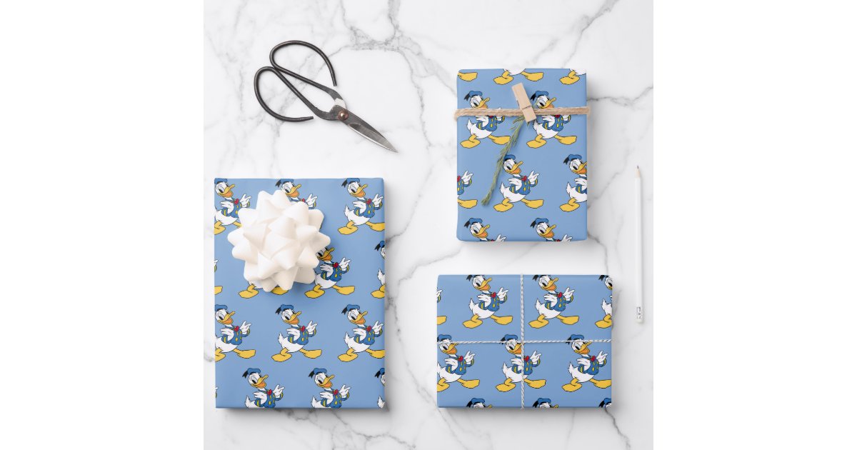 Donald Duck | Proud Pose Wrapping Paper Sheet | Zazzle