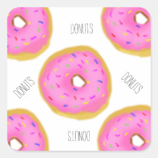 Donut Stickers, Donut Custom Sticker Designs