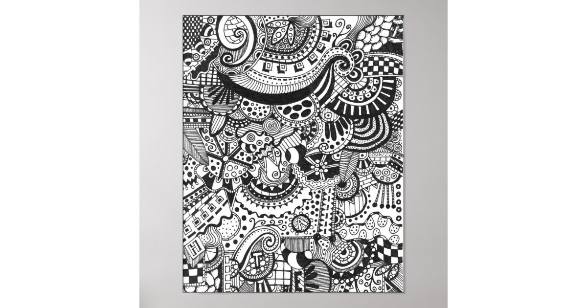 DOODLE POSTER | Zazzle