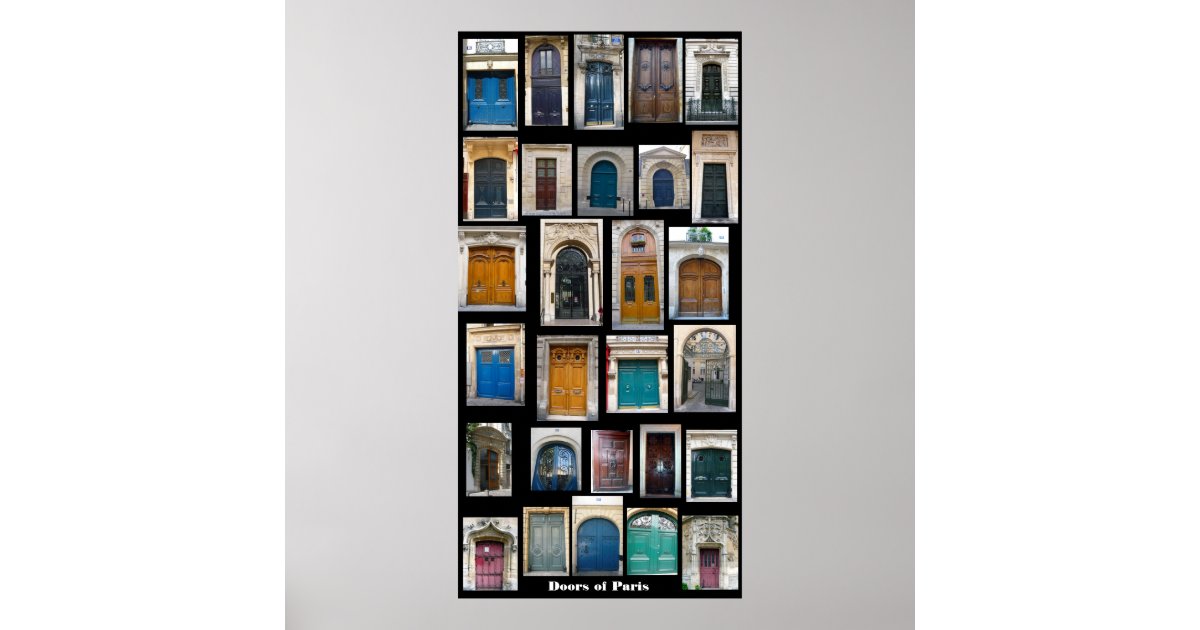 Doors of Paris Poster | Zazzle