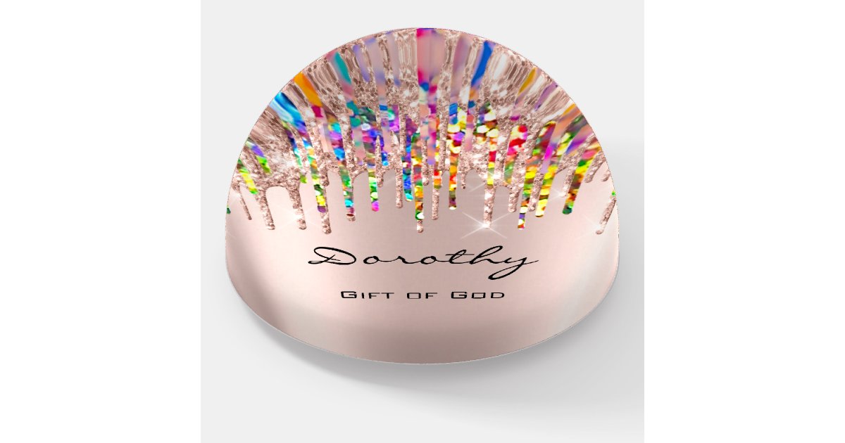 Dorothy NAME MEANING Holograph Unique Gift Idea Paperweight | Zazzle