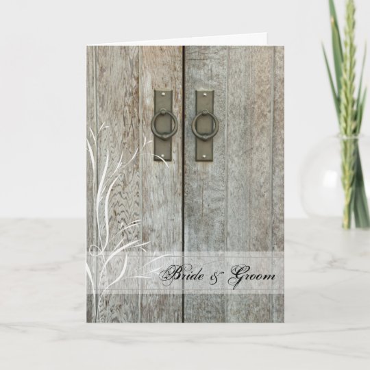 Double Barn Doors Country Wedding Invitation | Zazzle.ca