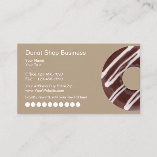 Doughnut Shop Business Cards | Zazzle.ca