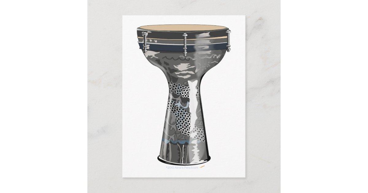 Doumbek Drum Postcard Darbuka Tombak Toubeleki | Zazzle