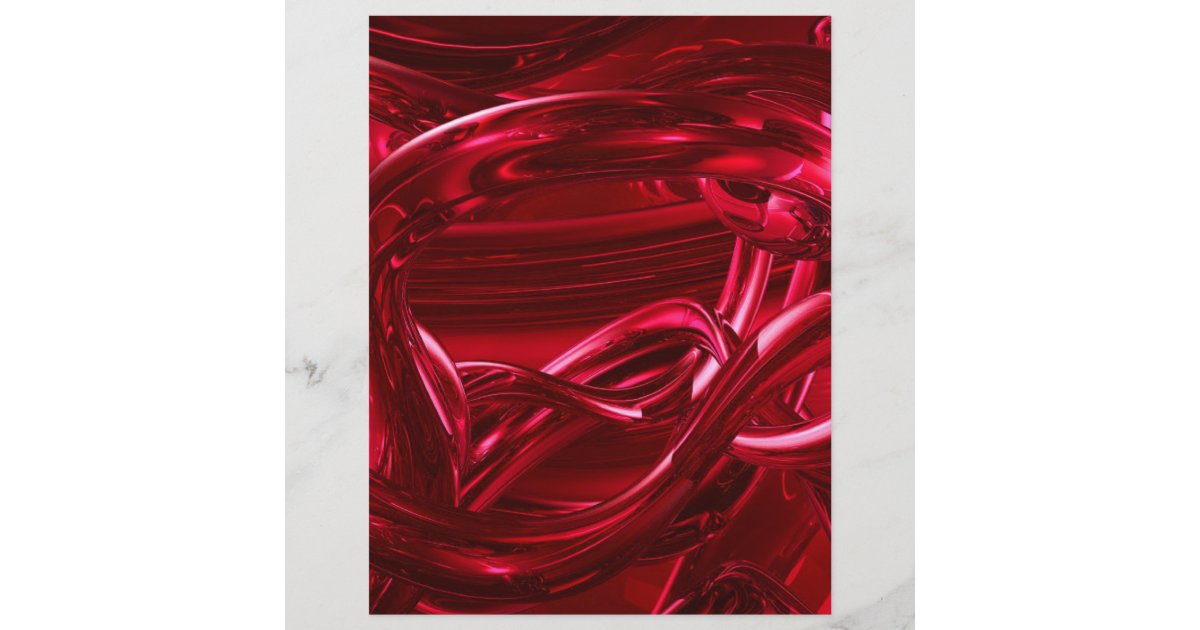 DREAMLAND RED ABSTRACT WALLPAPER BACKGROUNDS RANDO FLYER | Zazzle