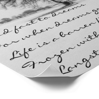 Dreams by Langston Hughes Poster | Zazzle