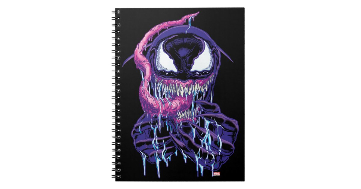 Drooling Purple Venom Illustration Notebook | Zazzle