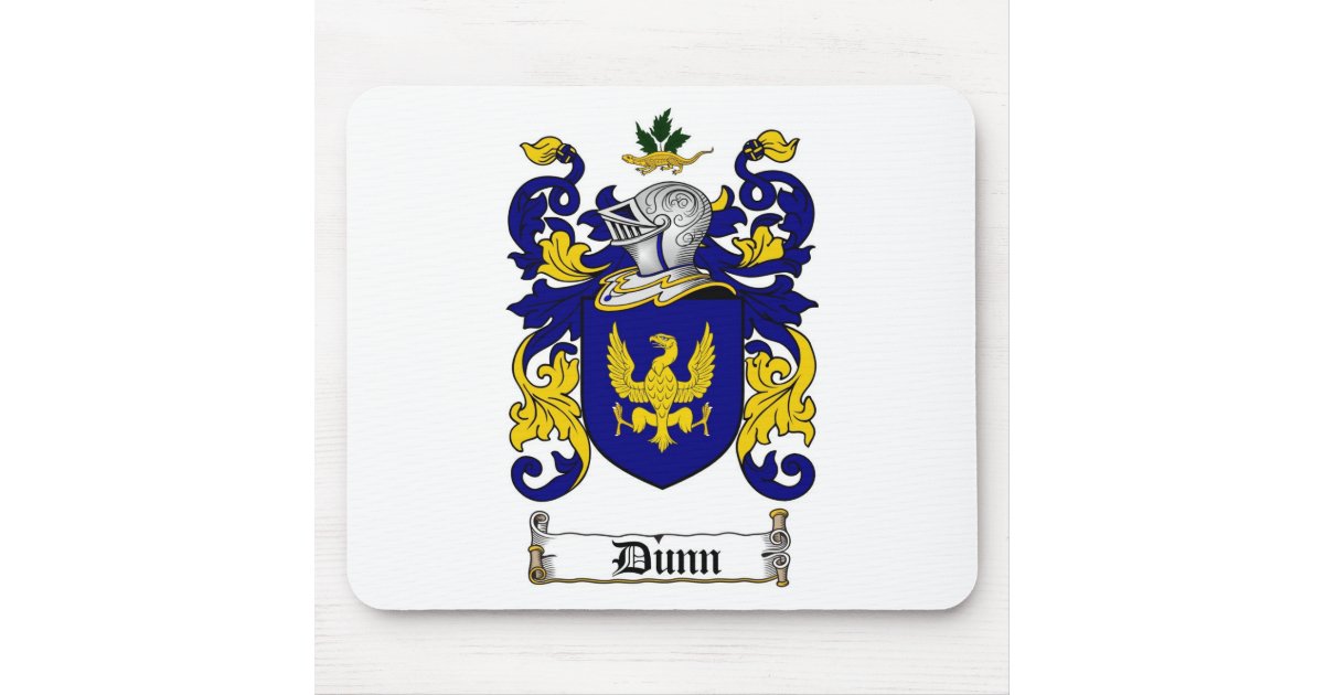 DUNN FAMILY CREST - DUNN COAT OF ARMS MOUSE PAD | Zazzle