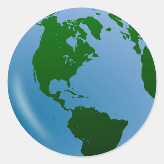 Earth Sticker | Zazzle.ca