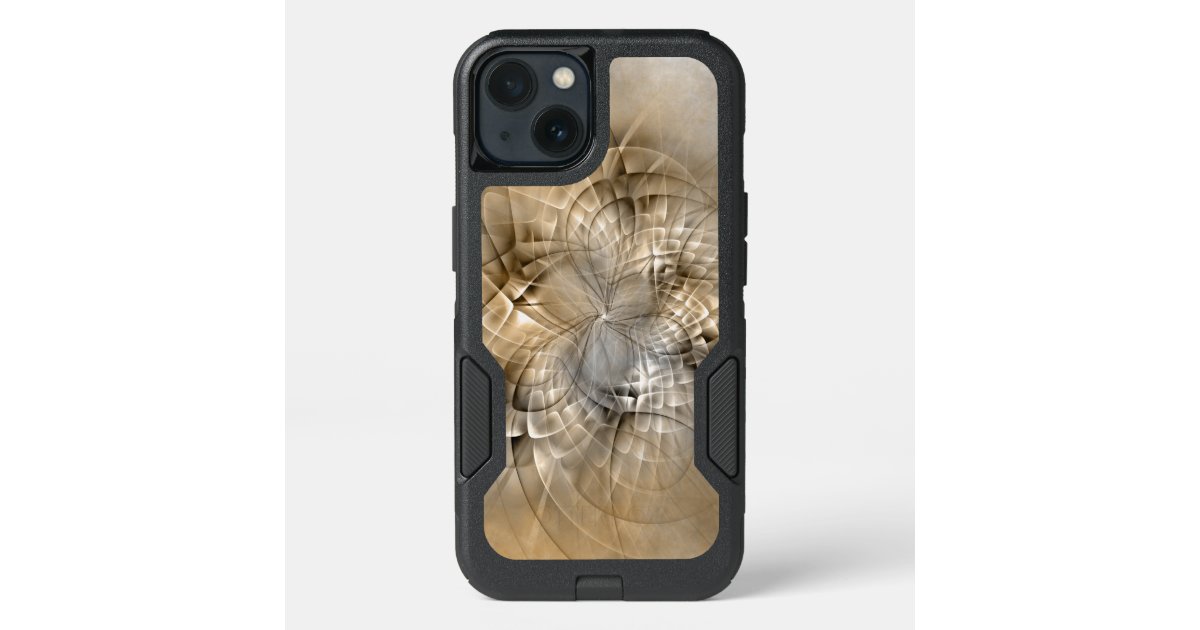 Earth Tones Abstract Modern Fractal Art Texture Otterbox iPhone Case ...