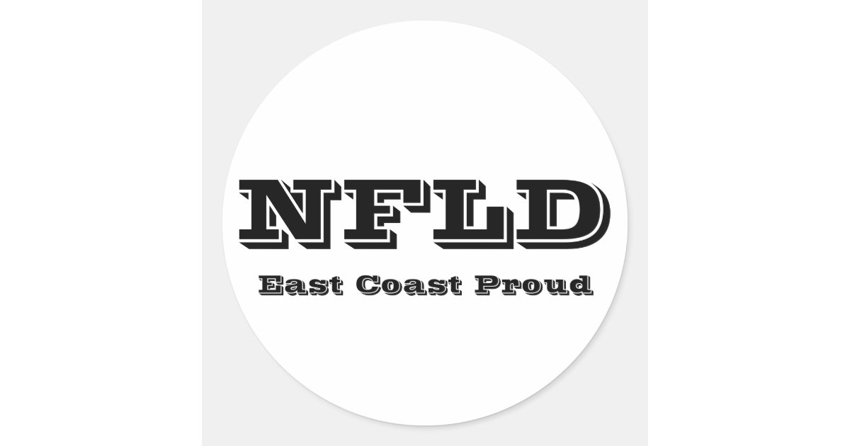 East Coast Proud Newfoundland Sticker | Zazzle