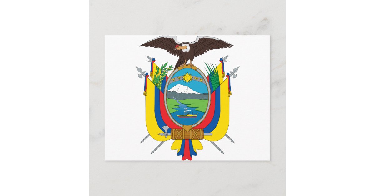 Ecuador Coat Of Arms Postcard | Zazzle