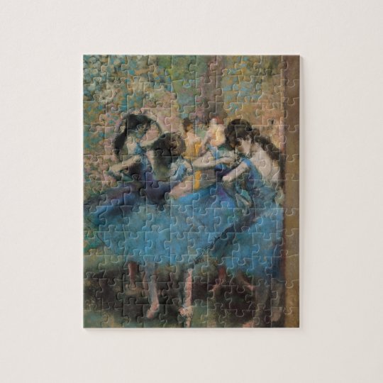 Edgar Degas | Dancers in blue, 1890 Jigsaw Puzzle | Zazzle.ca