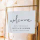 Edgy Modern Minimalist Simple Wedding Welcome Poster | Zazzle